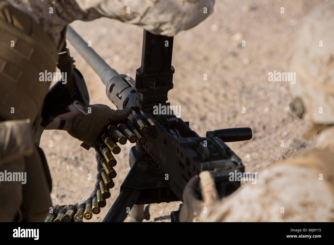U.S. Marine Corps Sgt. Garrett Konecny, machine gunner with Weapons ...