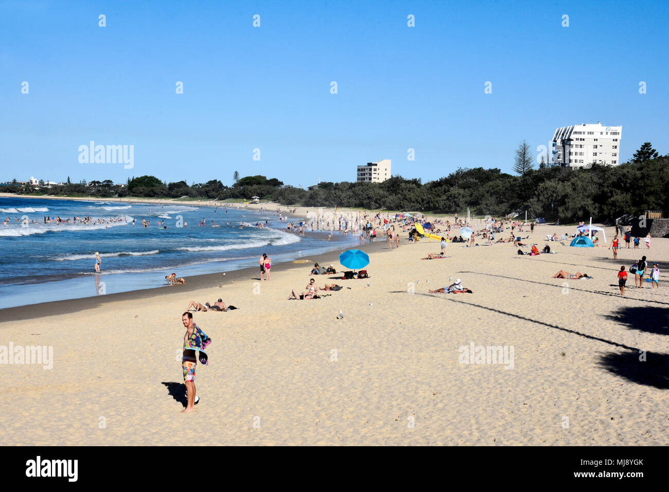 BEAUTIFUL MOOLOOLABA BEACH Stock Photo - Alamy