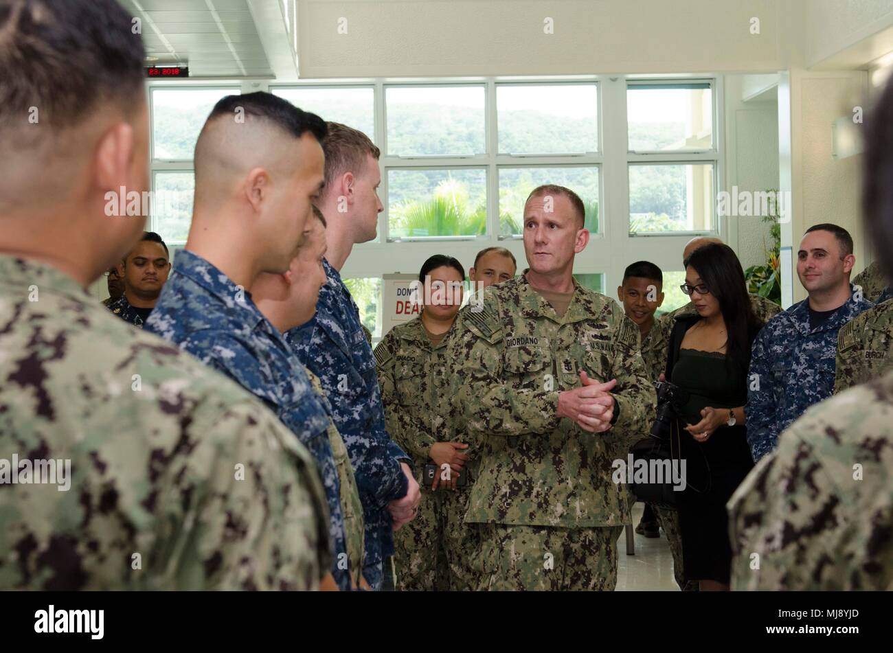 AGANA HEIGHTS, Guam (April 23, 2018) Master Chief Petty Officer of the ...