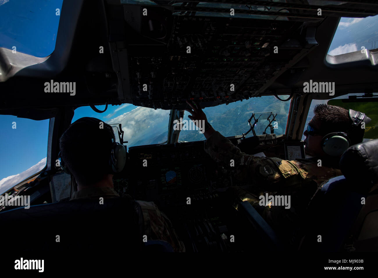 U.S. Air Force Lt. Col. Corey Akiyama, left, and Maj. Geno Salazar both ...