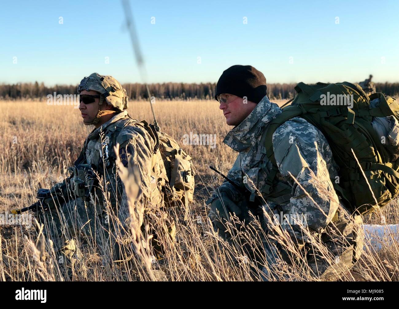Two 7th Infantry Division NCOs assigned to 2nd Stryker Brigade Combat ...