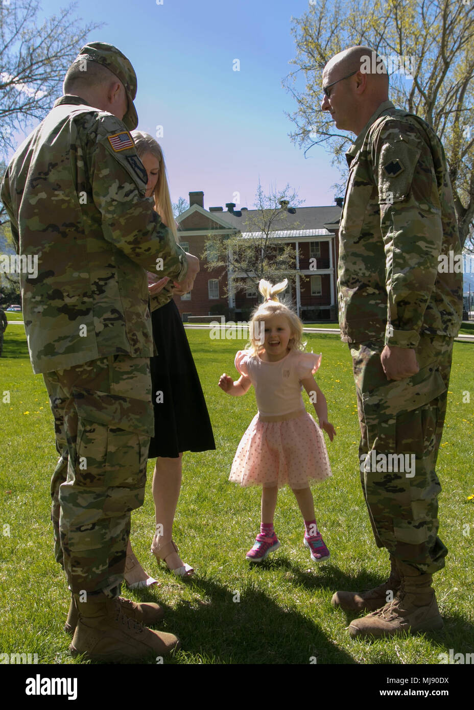 Paris Miller, wife of Capt. Brian Miller, incoming commander of ...