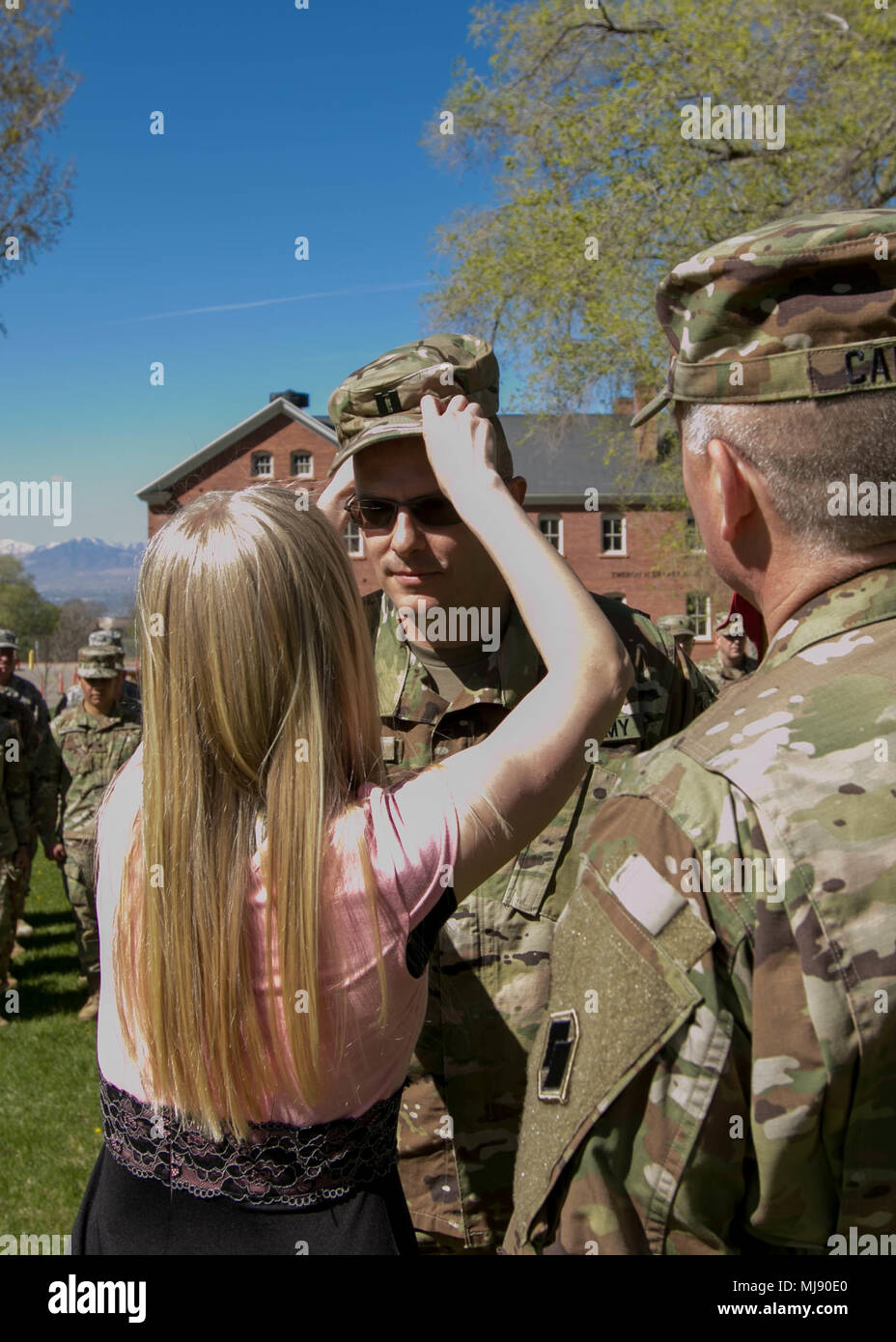 Paris Miller, wife of Capt. Brian Miller, incoming commander of ...