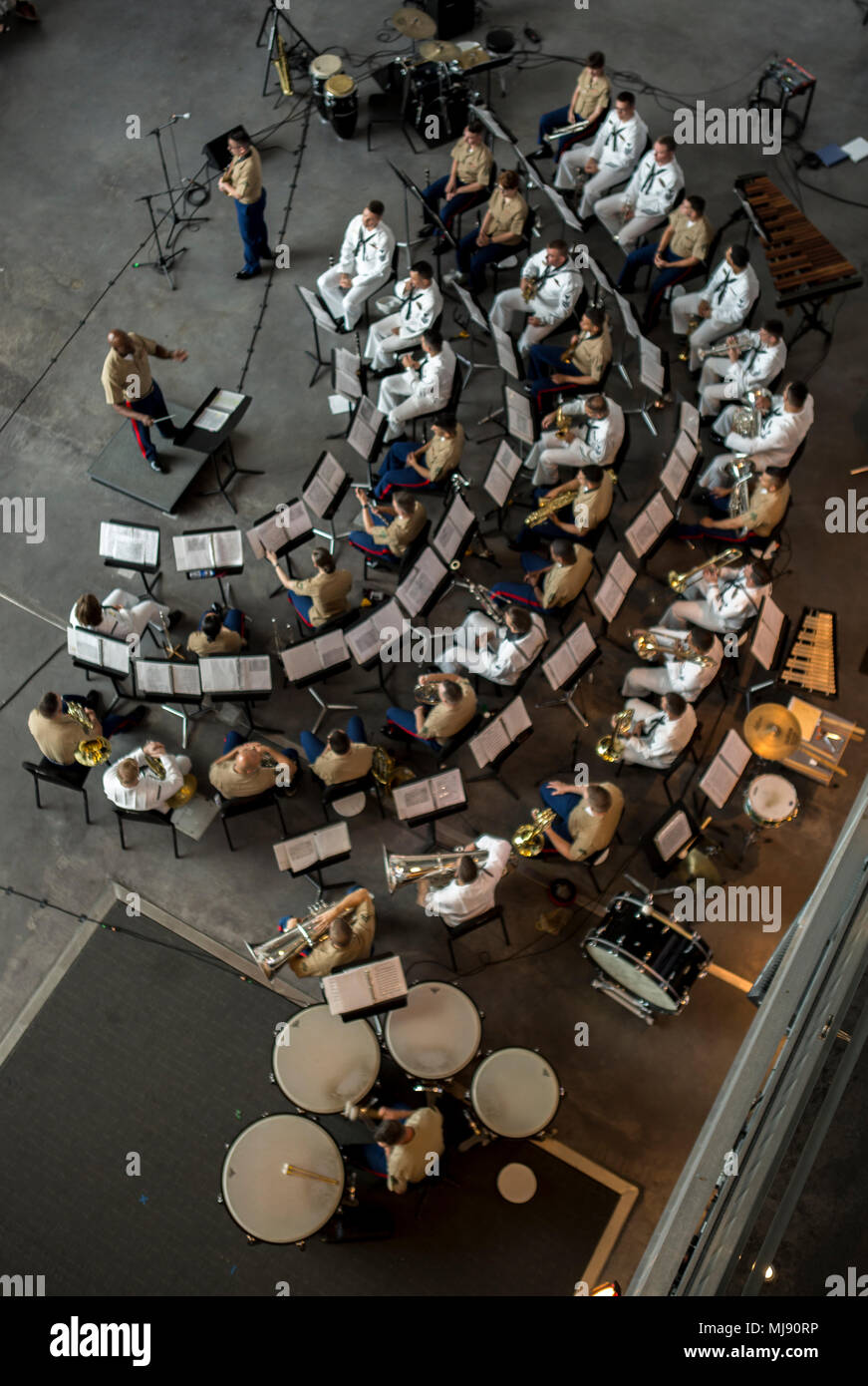 Chief Warrant Officer 2 DeMarius Jackson (left), officer in charge of ...
