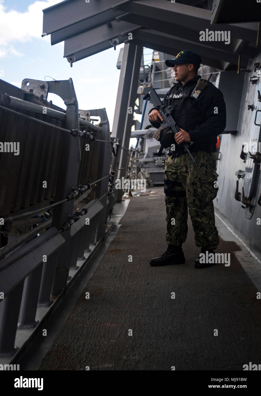 180420-N-RG482-080 FASLANE, Scotland (April 20, 2018) Gunner's Mate ...