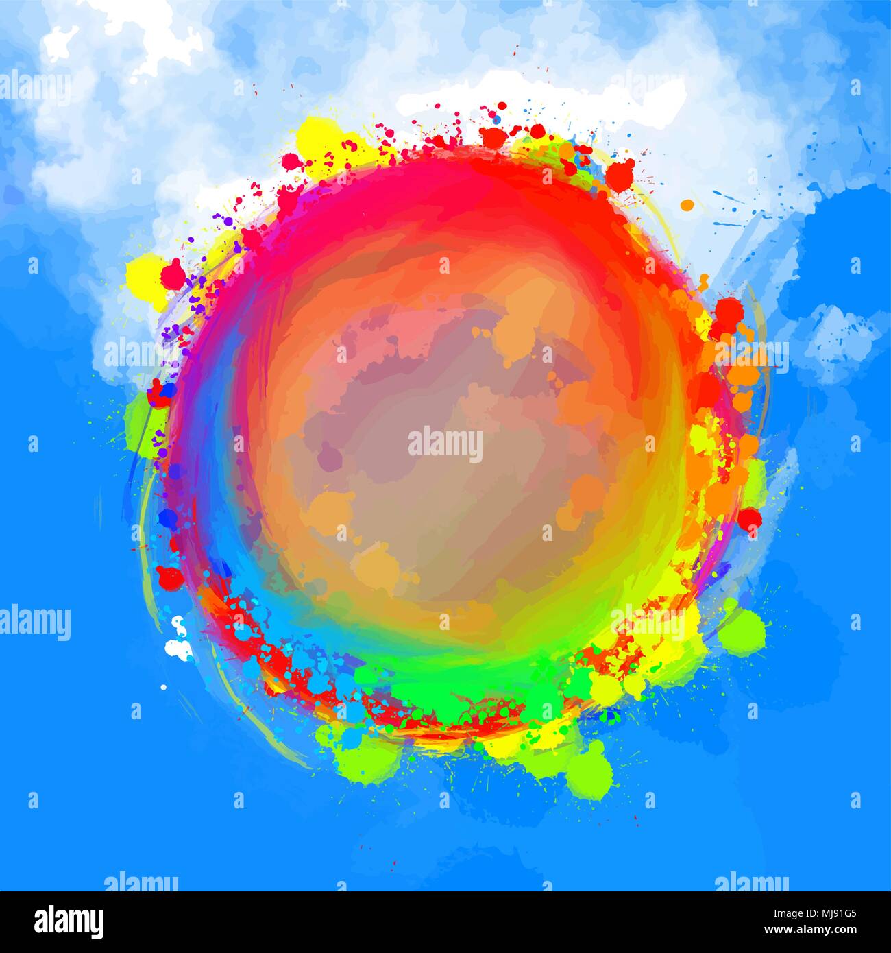 Vector drops pattern brush Stock Vector Images - Alamy