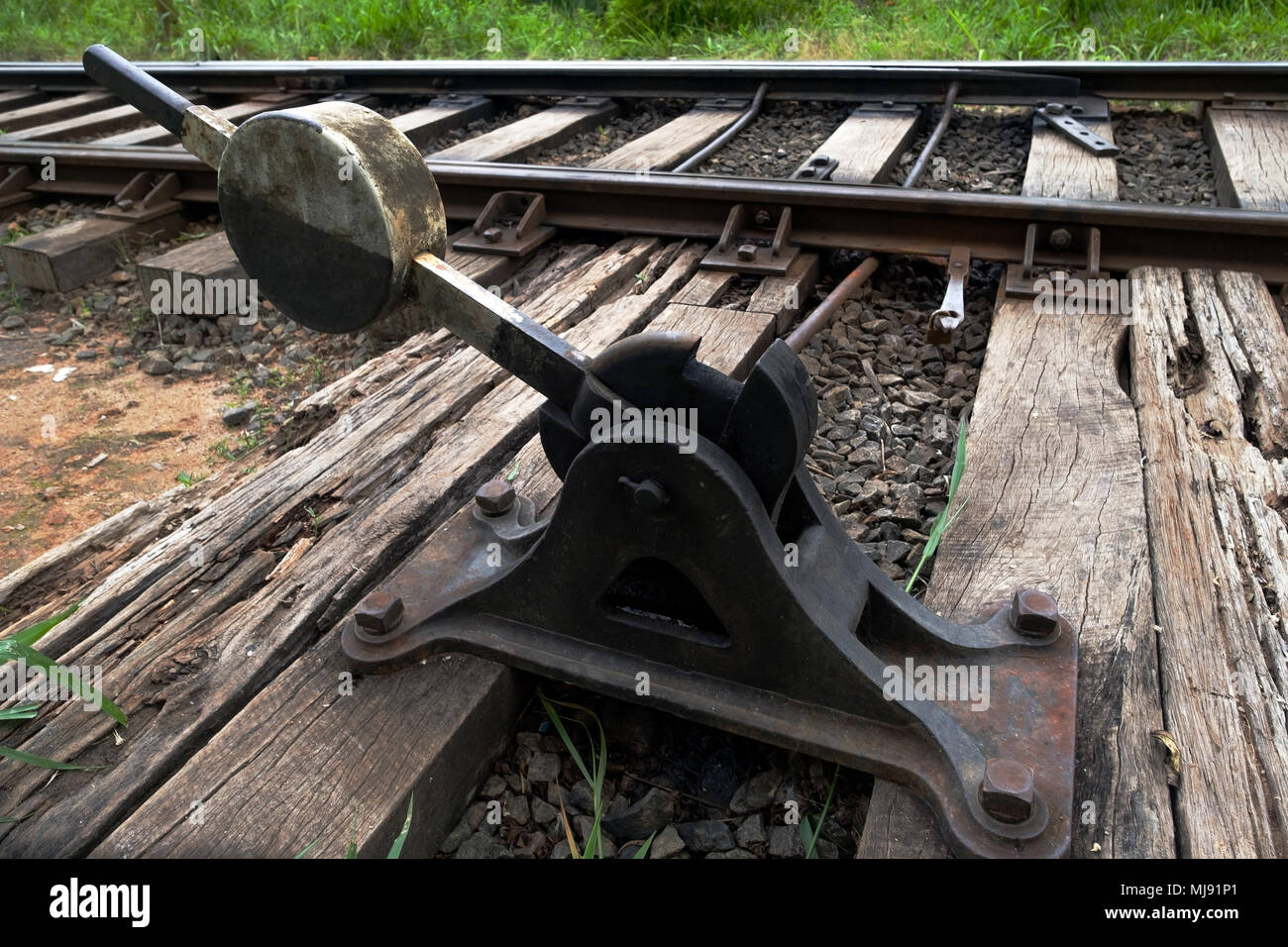 Railroad switch hi-res stock photography and images - Alamy
