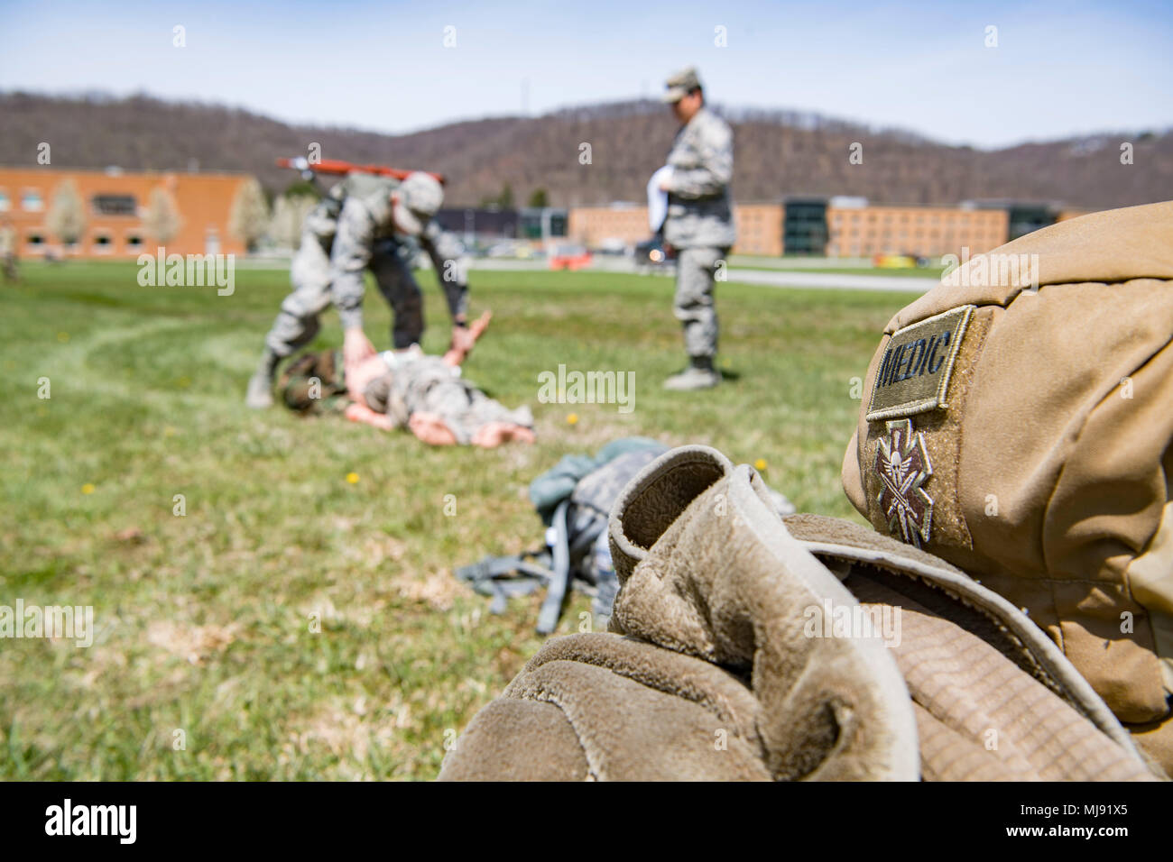 U.S. Air Force Airman 1st Class Austin Jack, a member of the 130th ...