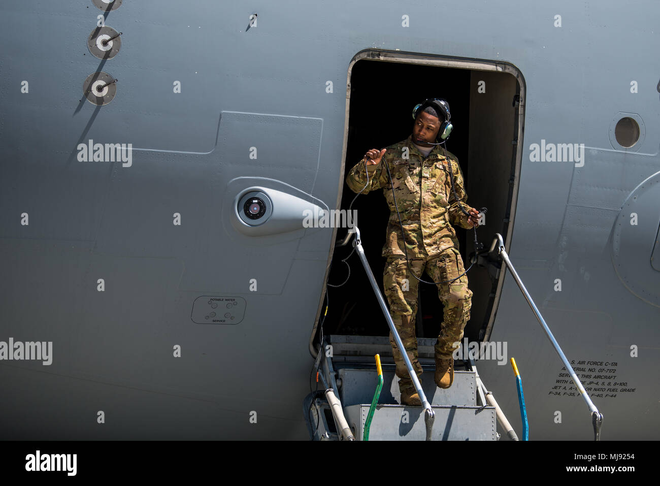 U.S. Air Force Staff Sgt. Charles Palmer, 21st Airlift Squadron ...