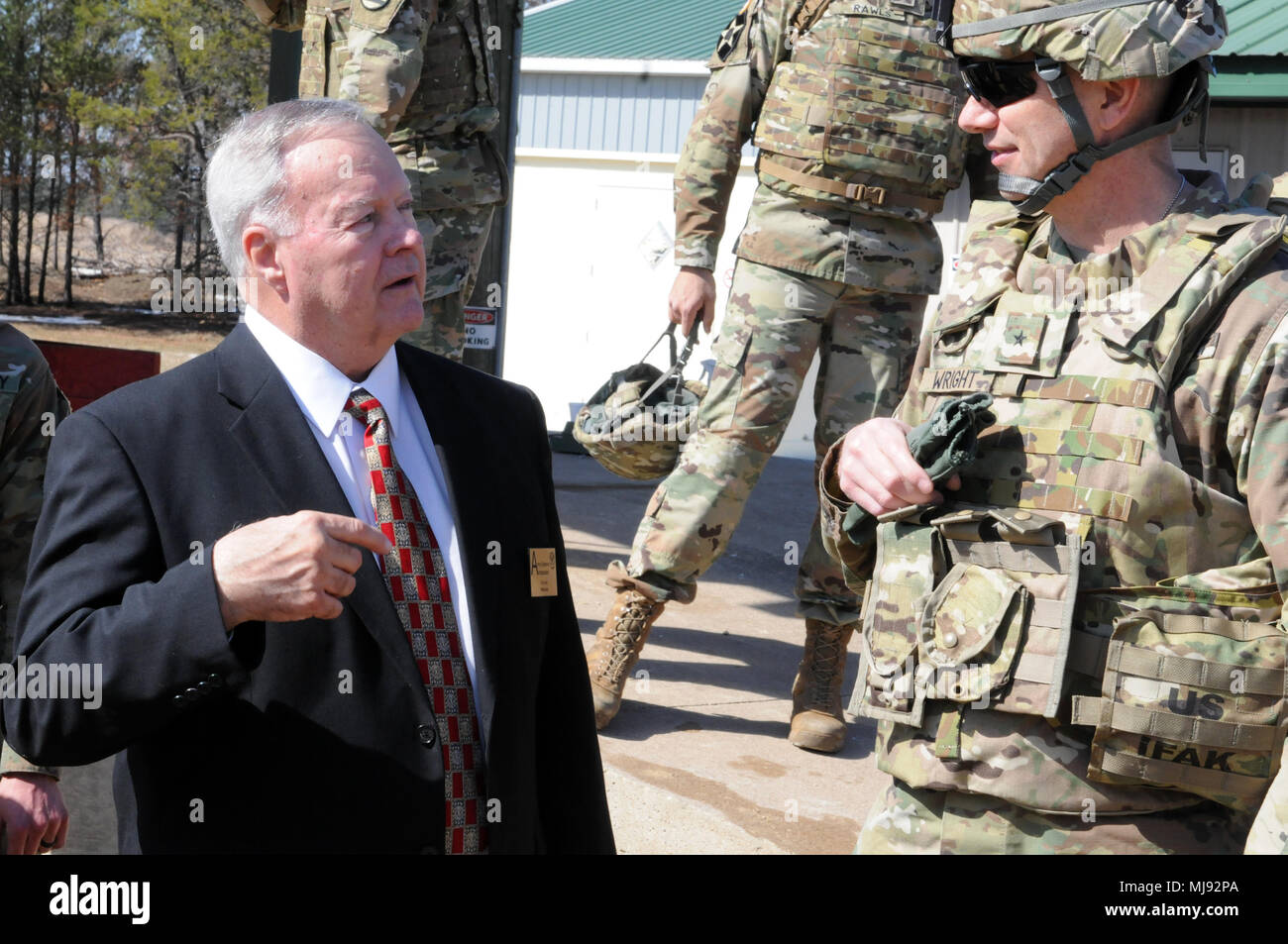 Army Reserve Ambassador Timothy Irish, representing Nebraska, speaks ...