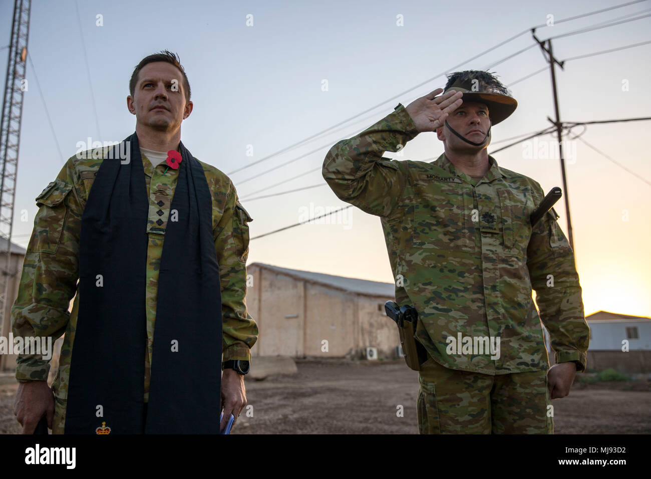 Australian army Chaplain Capt. David Cassidy and Regimental Sgt. Maj ...