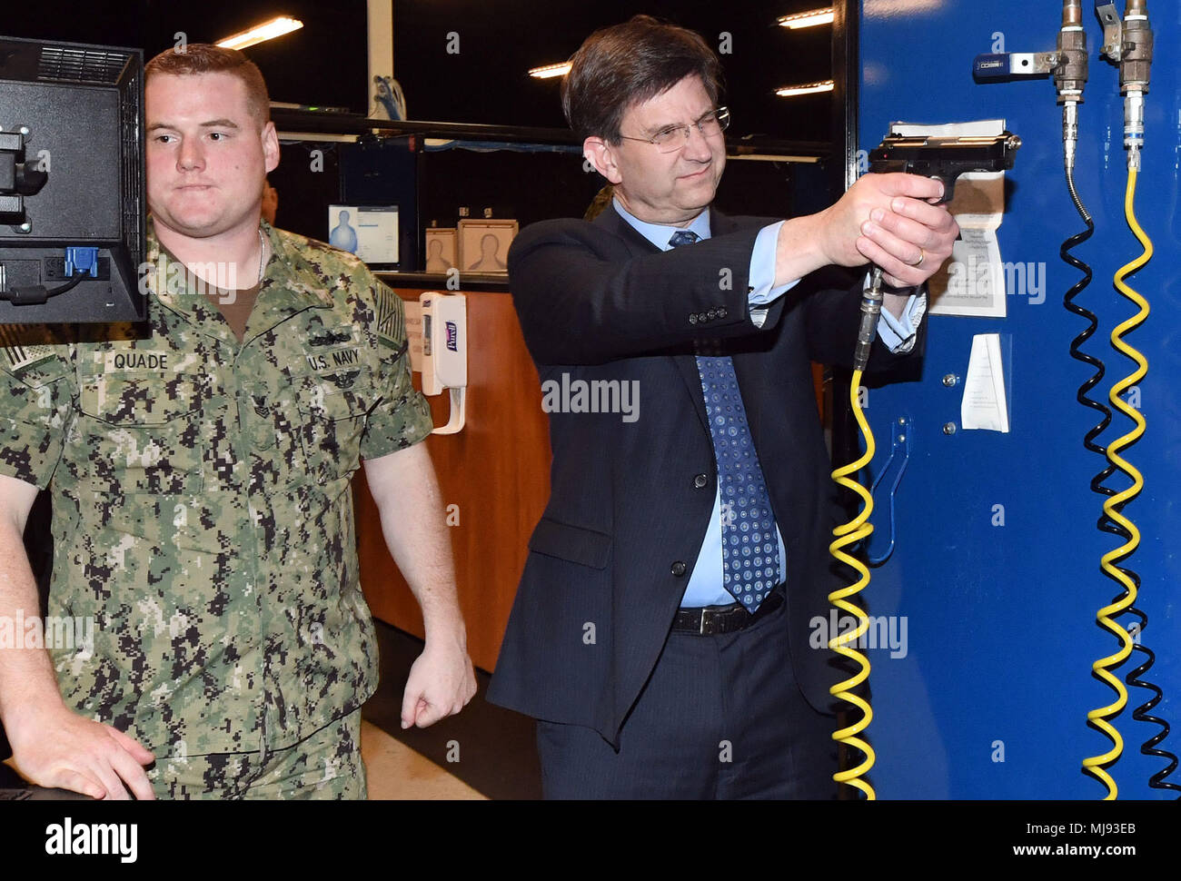 GREAT LAKES, Ill. (April 20, 2018) The Honorable Brad Schneider (right ...
