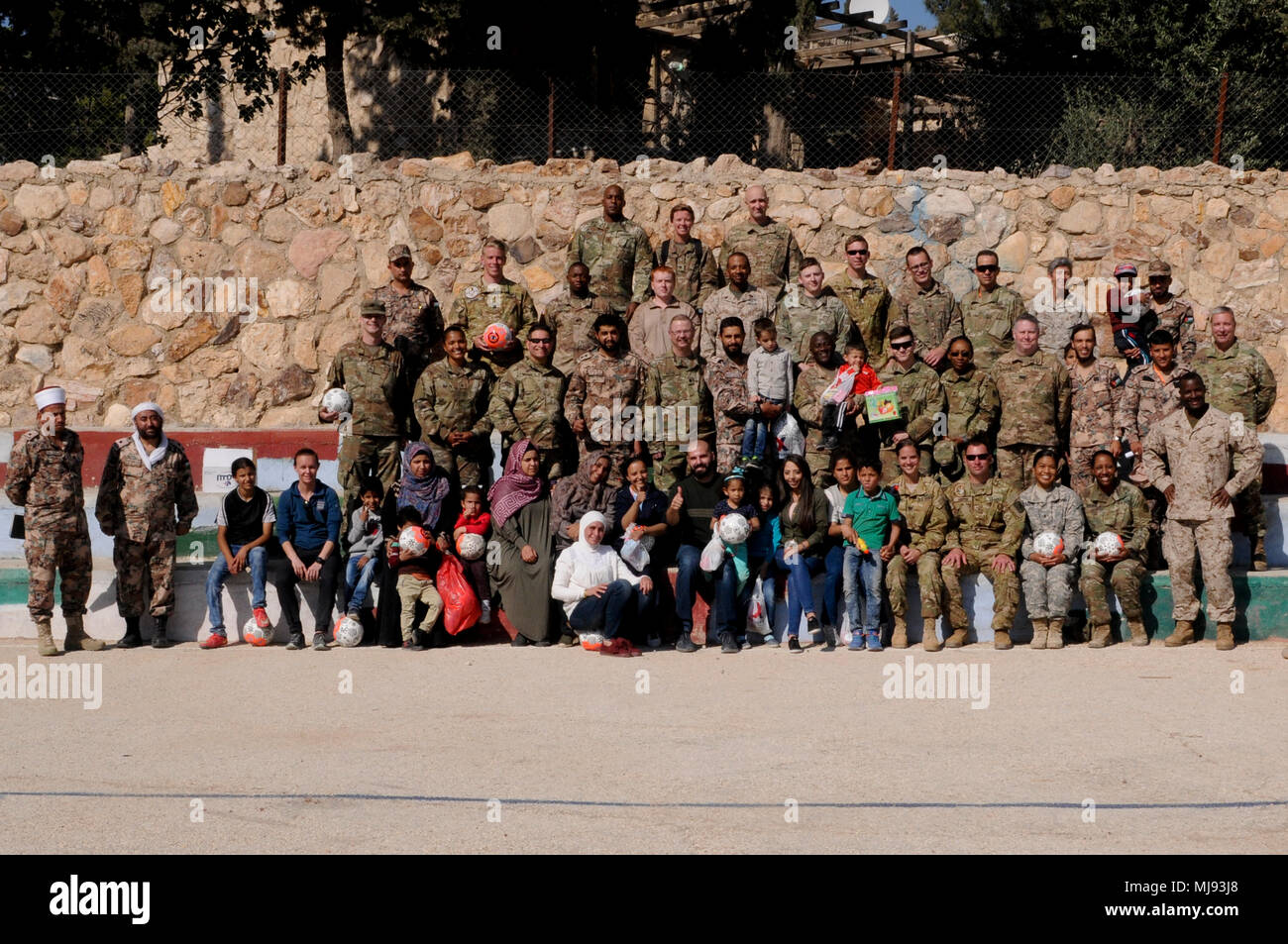 AMMAN, Jordan – Members of the U.S. military and Jordan Armed Forces ...