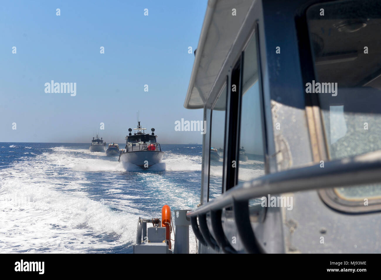 AQABA, Jordan (April 22, 2018) -- Four Royal Jordanian patrol boats ...