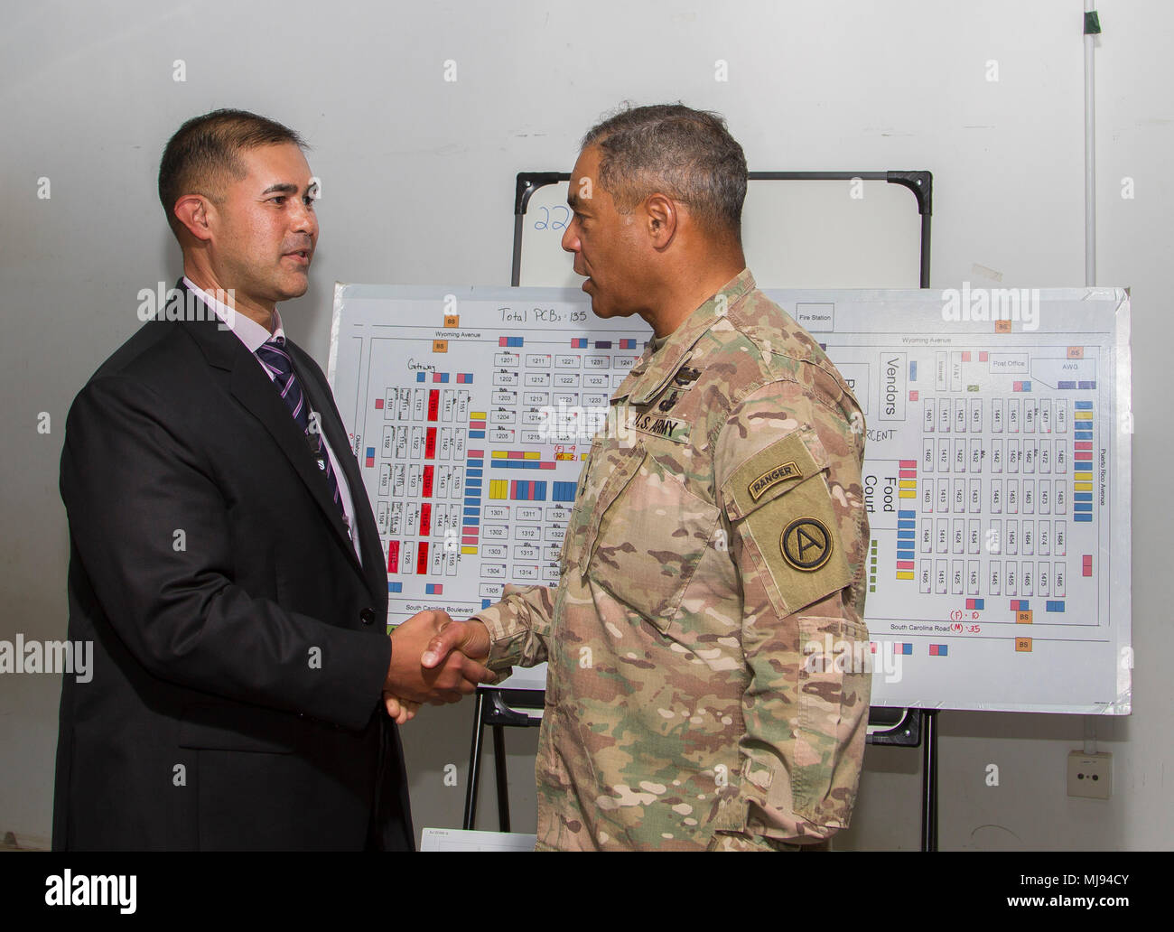 Lt. Gen. Michael X. Garrett, U.S. Army Central commander, presents ...