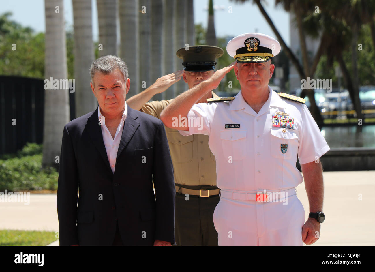MIAMI -- U.S. Navy Adm. Kurt W. Tidd, commander of U.S. Southern ...