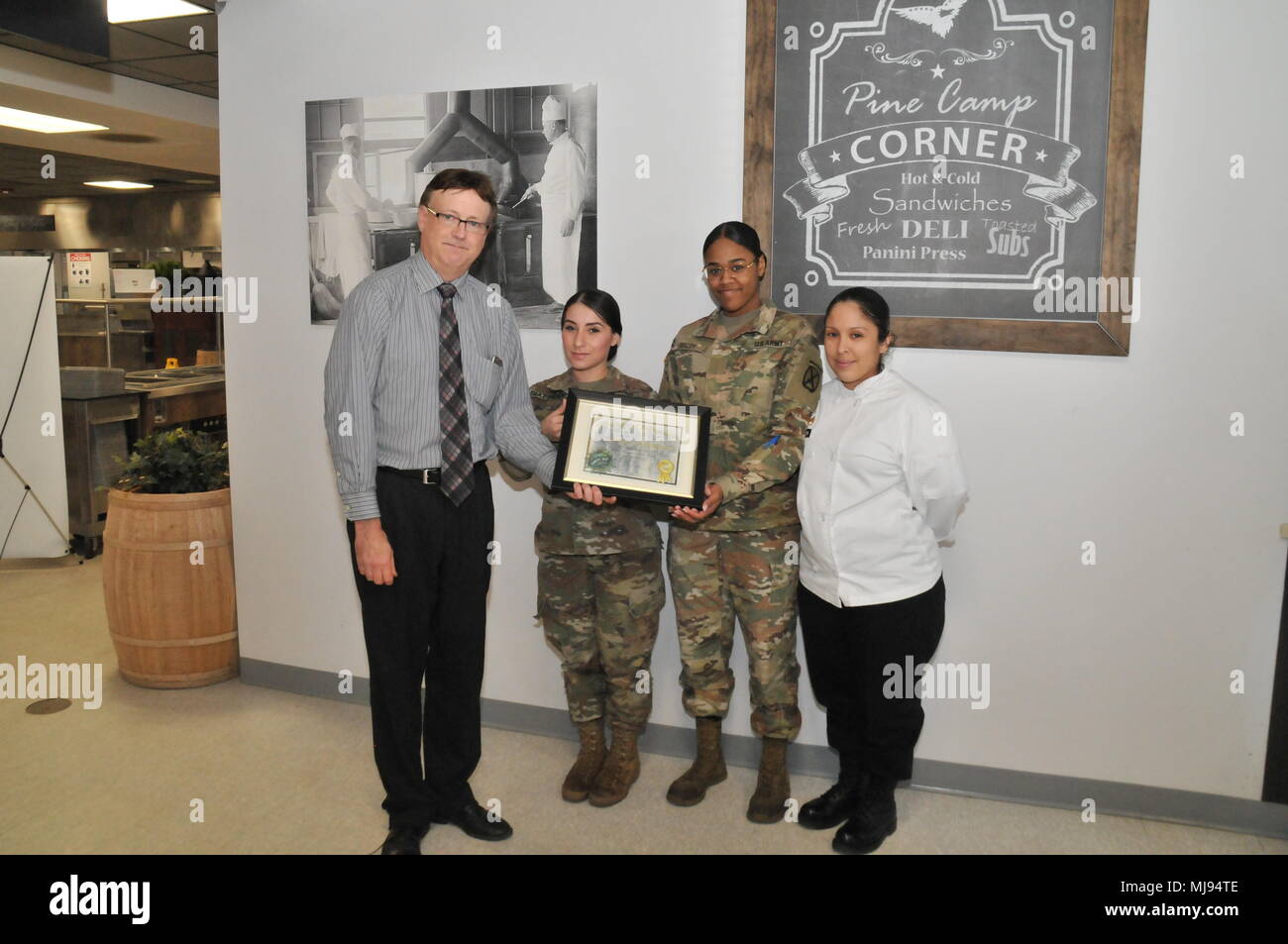 The team from 2nd Brigade Combat Team’s Commando Café receive ...