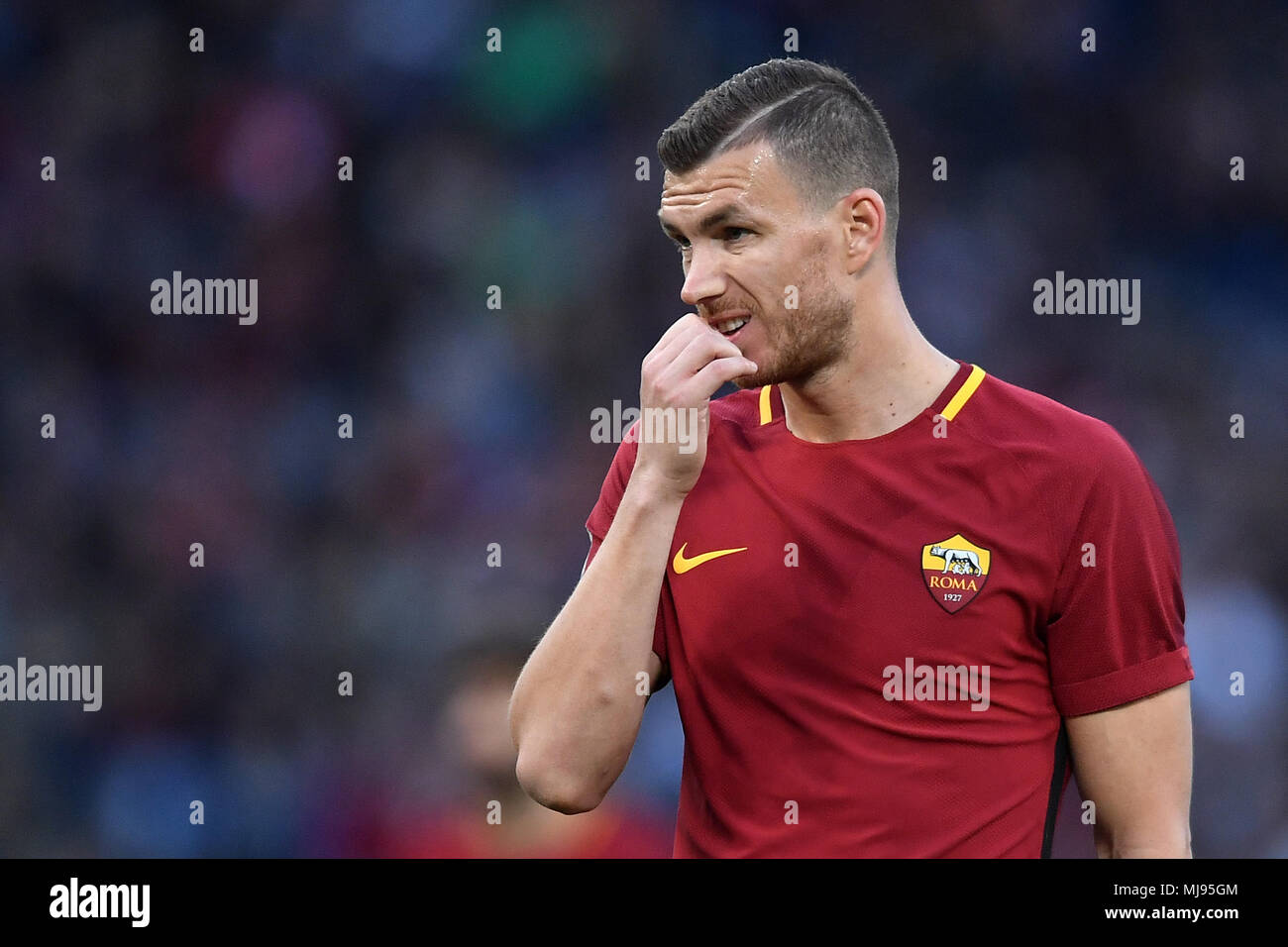 Edin Dzeko Roma. Roma 07-04-2018 Stadio Olimpico Campionato Serie A, AS ...