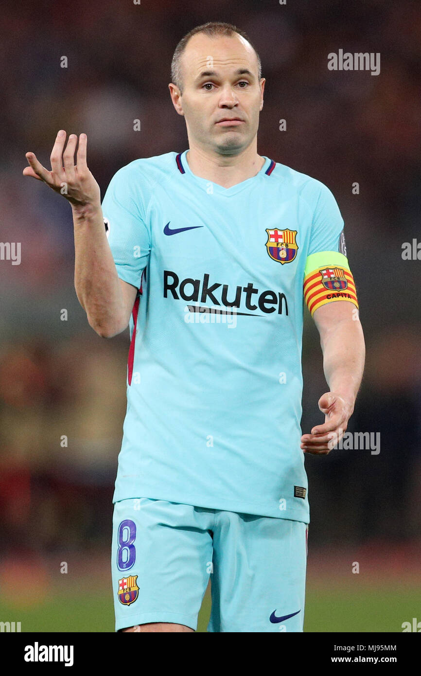 Andres Iniesta Barcelona Roma 10-04-2018 Stadio Olimpico Champions ...