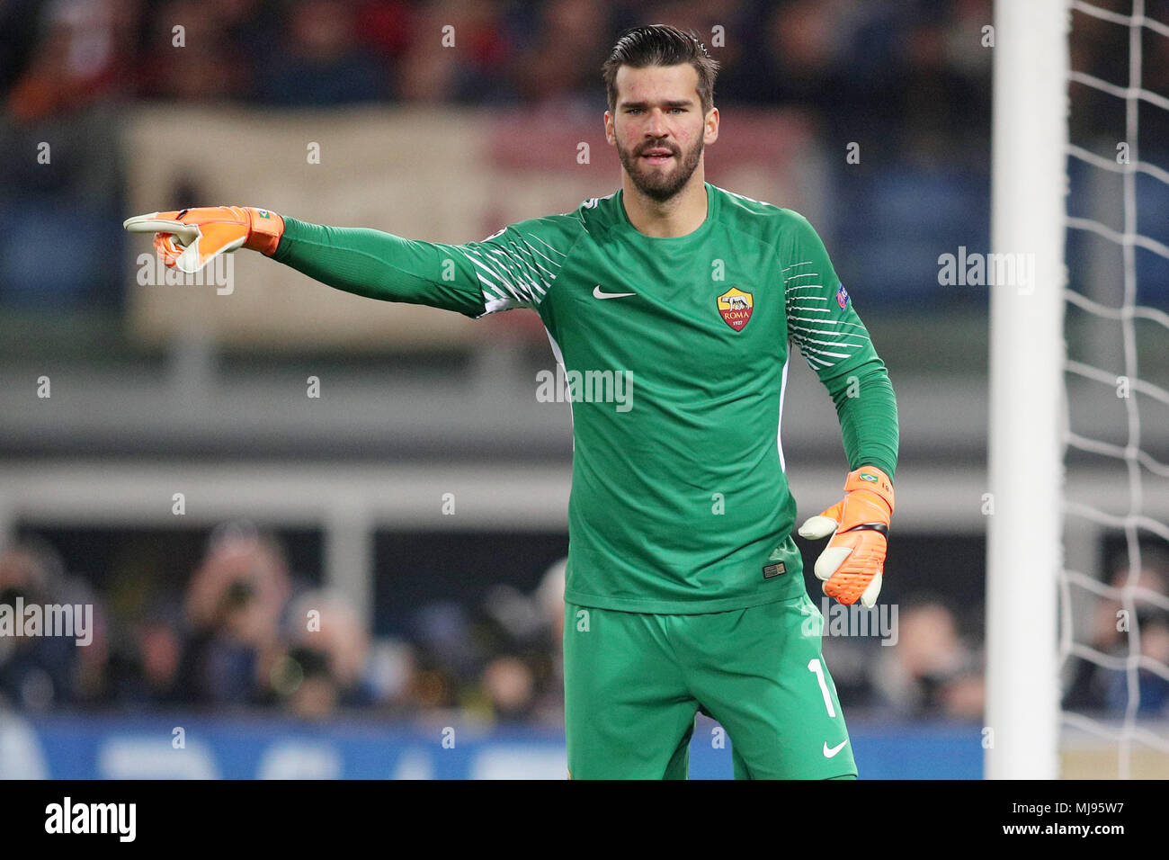 Alisson Becker As Roma Roma 10-04-2018 Stadio Olimpico Champions League ...