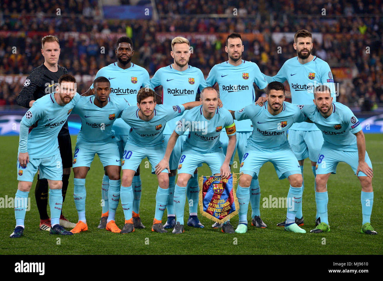 Formazione Barcelona: Marc Andre Tre Stegen, Nelson Semedo, Gerard ...