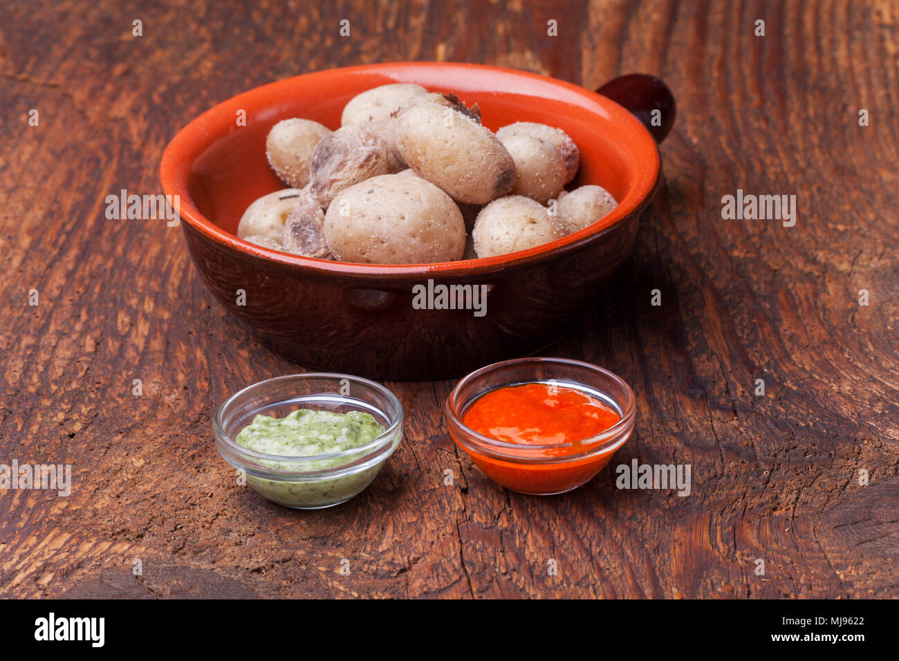 Red And Green Mojo Sauces Canary Islands High Resolution Stock ...