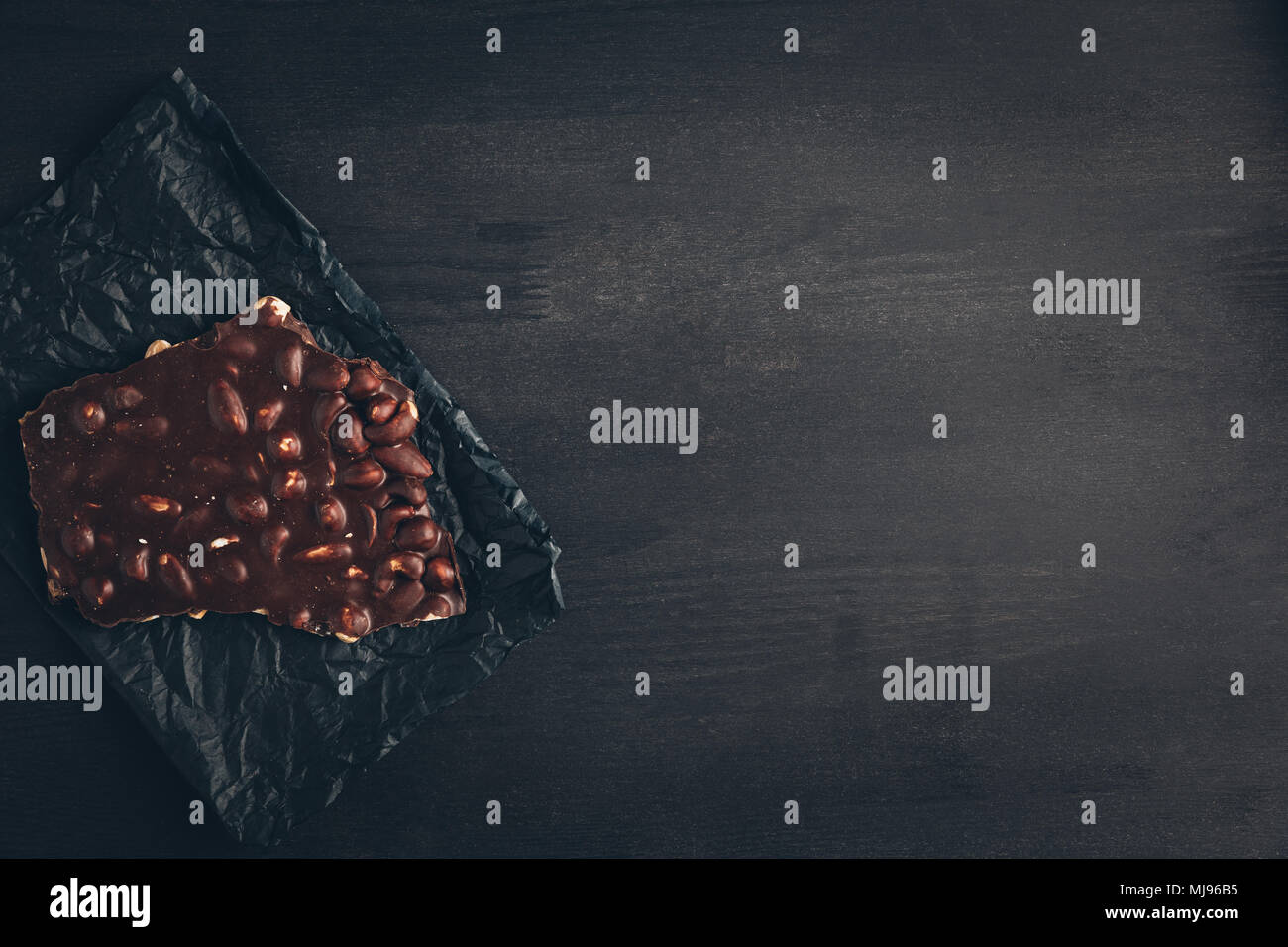 chocolate on gray wrapper Stock Photo - Alamy