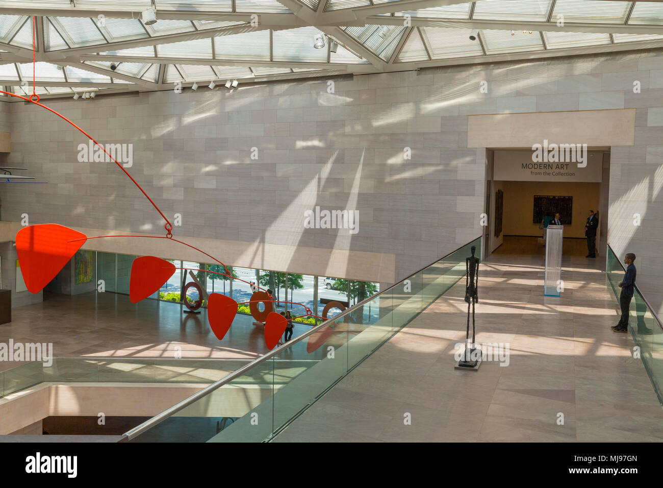 Interior of East Building, National Gallery of Art, Washington DC, USA, North America Stock ...