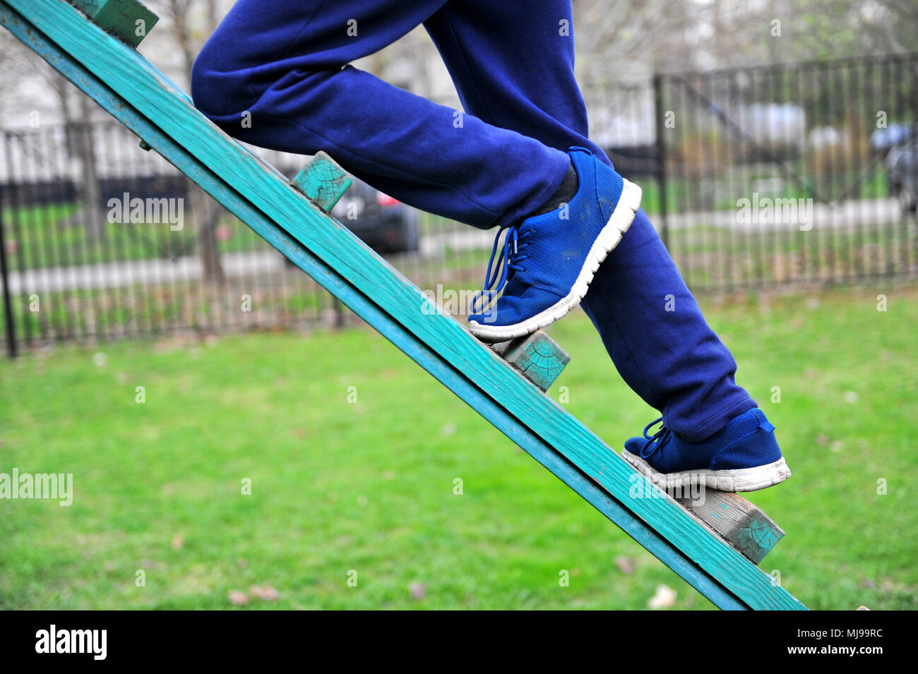 Child going up stairs hi-res stock photography and images - Alamy