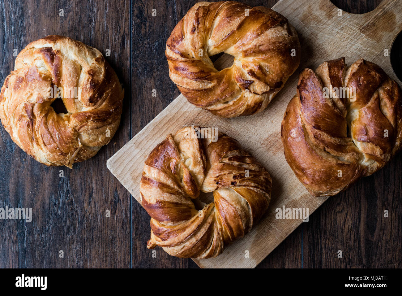 Turkish Bagel Acma / Croissant (turkish pastry Stock Photo - Alamy