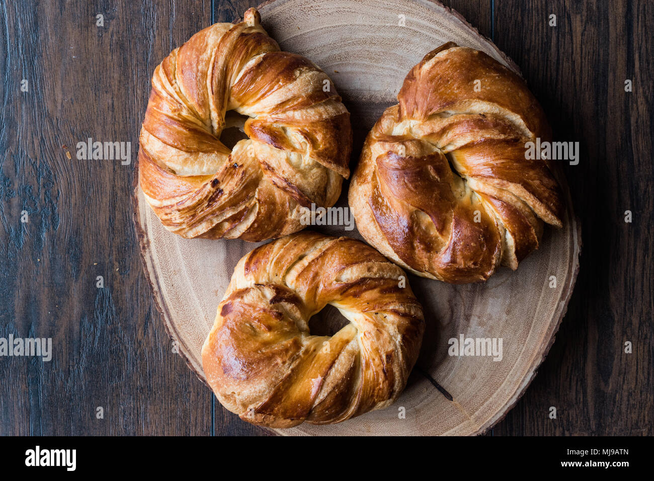 Turkish Bagel Acma / Croissant (turkish pastry Stock Photo - Alamy