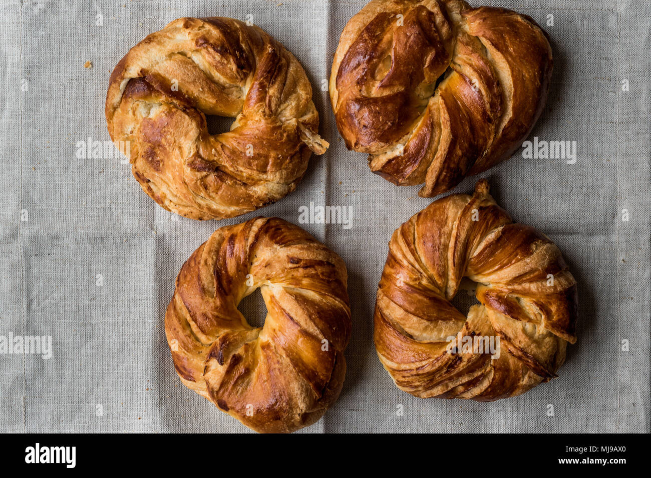 Turkish Bagel Acma / Croissant (turkish pastry Stock Photo - Alamy