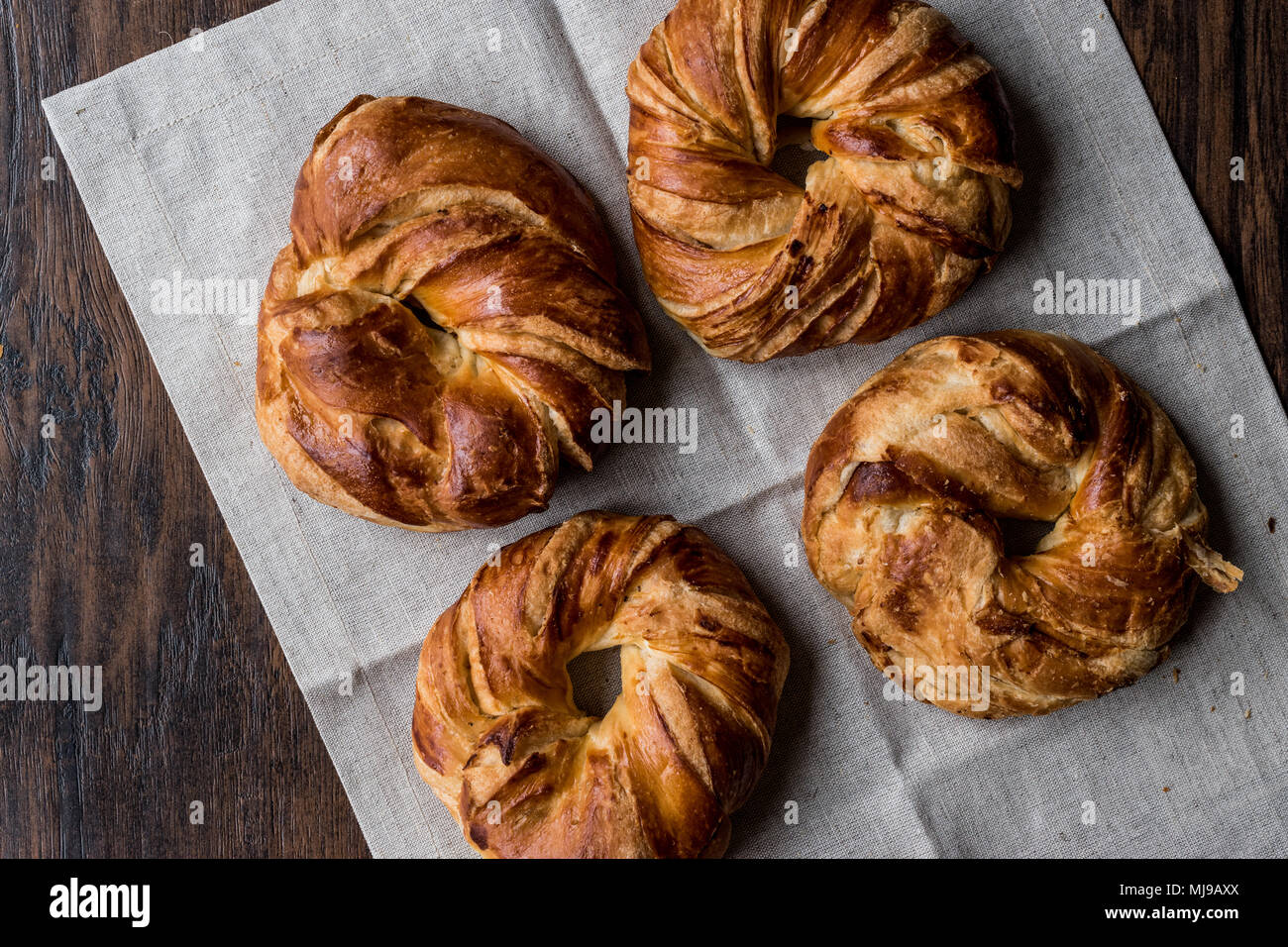 Turkish Bagel Acma / Croissant (turkish pastry Stock Photo - Alamy