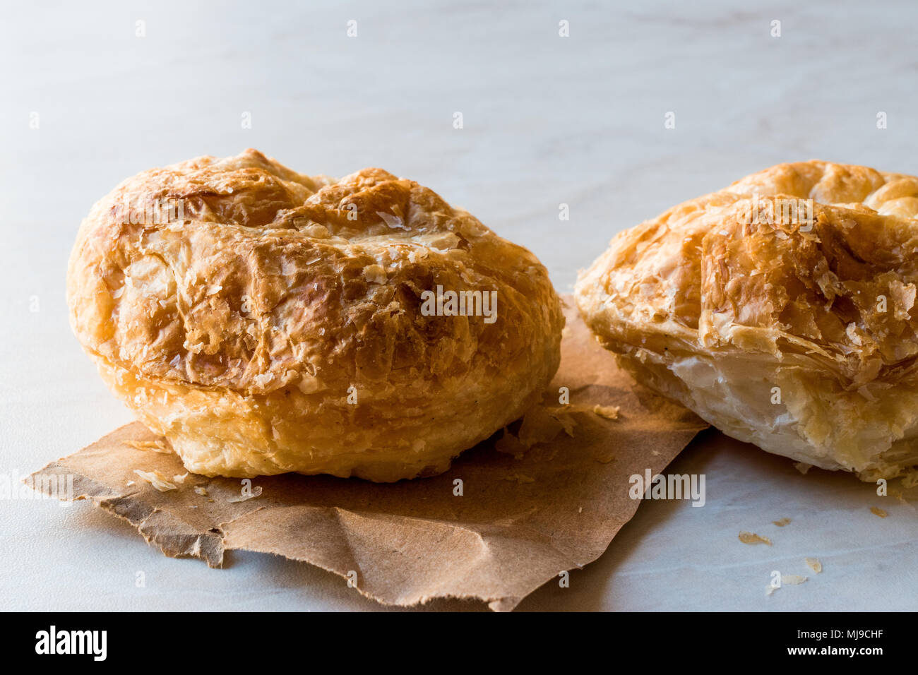 Traditional izmir boyoz / round borek . Bakery Concept Stock Photo - Alamy
