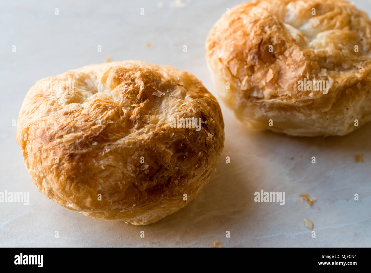 Traditional izmir boyoz / round borek . Bakery Concept Stock Photo - Alamy