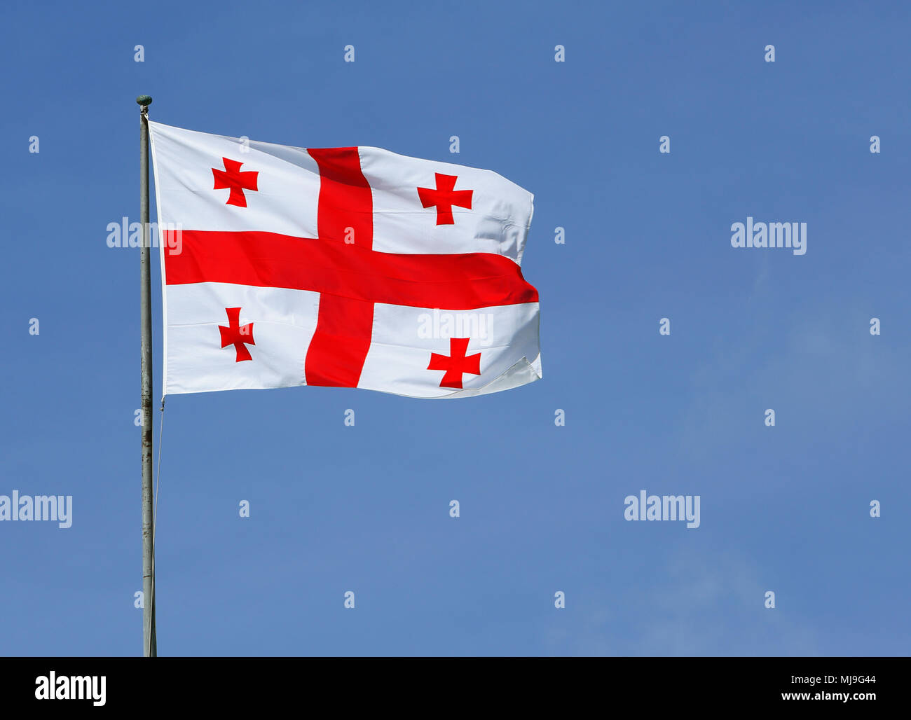 Georgian national flag hi-res stock photography and images - Alamy