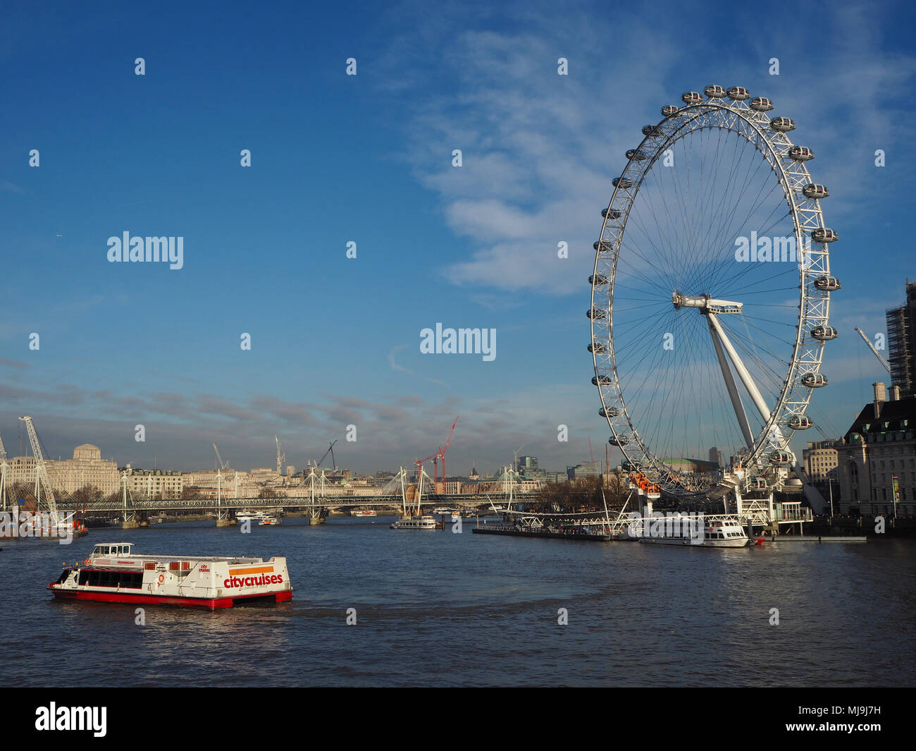 London Eye on the River Thames,London,UK Stock Photo - Alamy