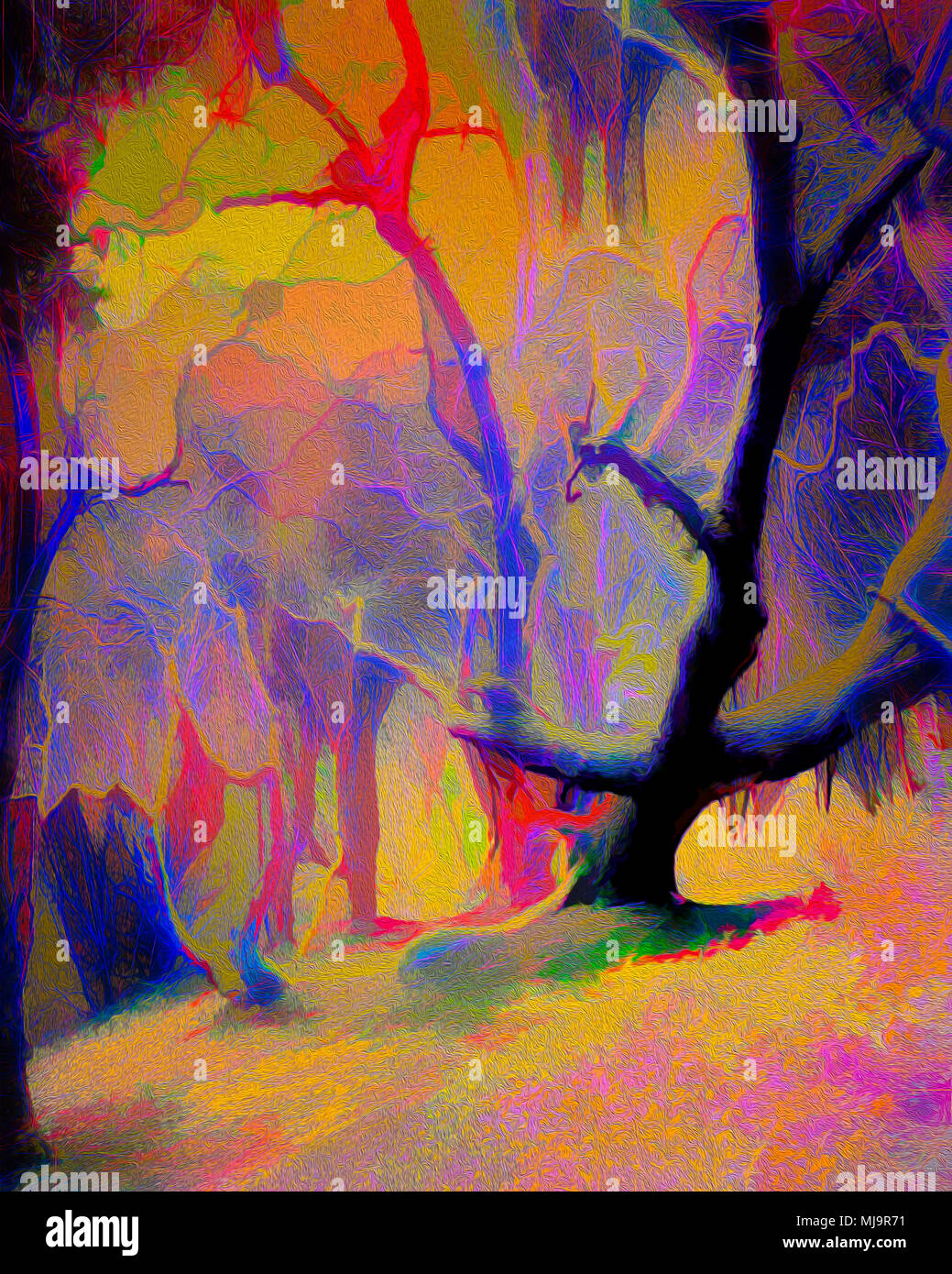 Abstract tree art hi-res stock photography and images - Alamy