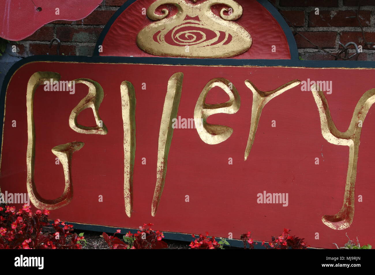 The fancy sign for The Gallery Stock Photo - Alamy
