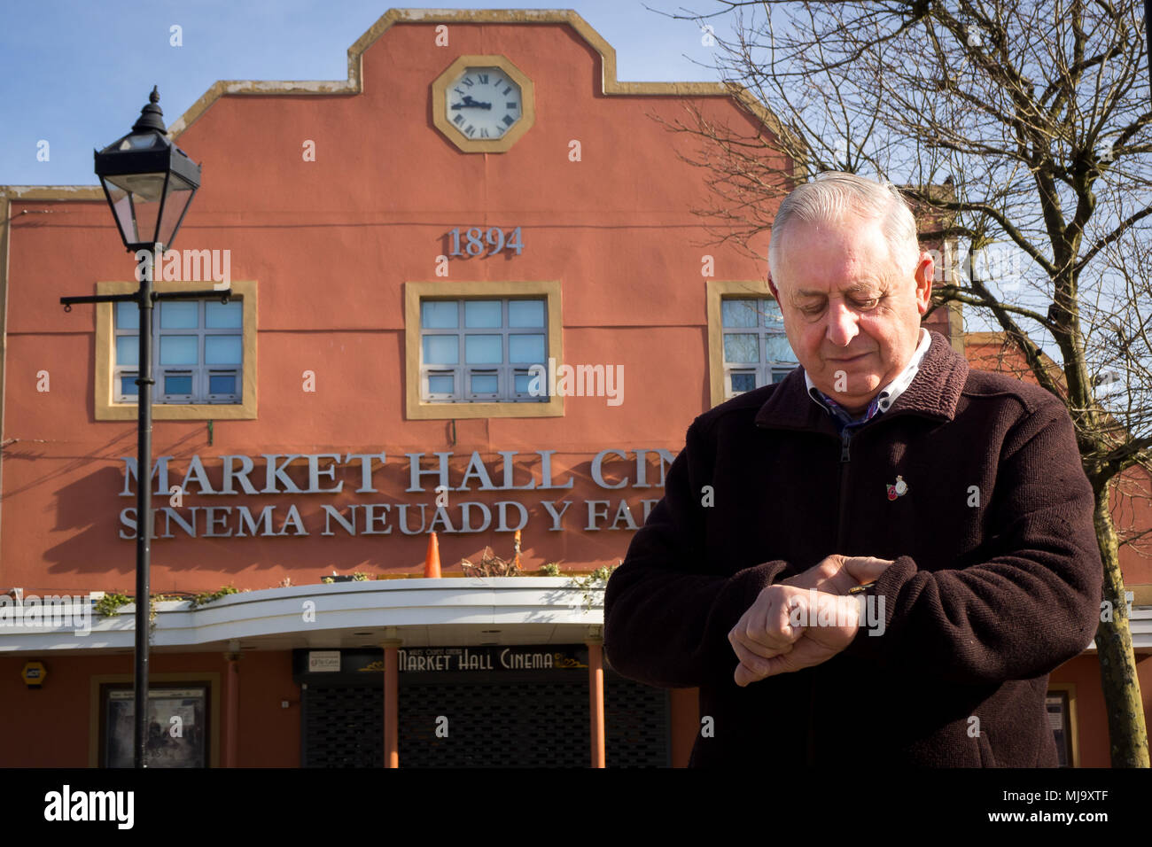 Brynmawr, Wales, UK: March 13, 2017: Market Hall Cinema Brynmawr ...
