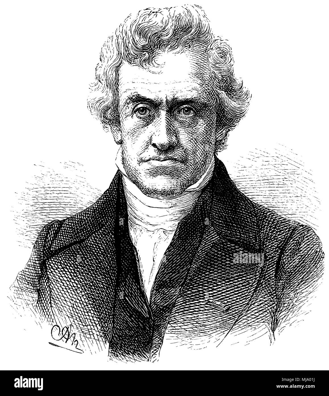 Sigismund Neukomm (born July 10, 1778 , died April 3, 1858 Stock Photo ...