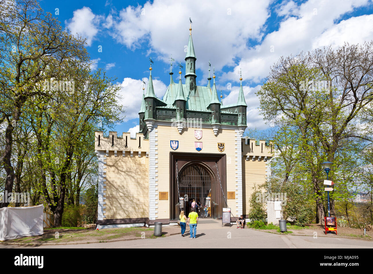 Petrin hill and Mirror labyrinth, Lesser Town, Prague (UNESCO), Czech ...
