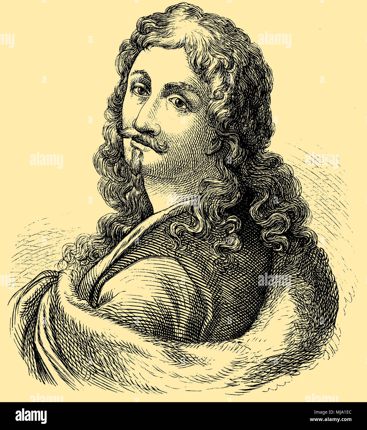 Salvator Rosa (born June 20, 1615 , died March 15, 1673 Stock Photo - Alamy