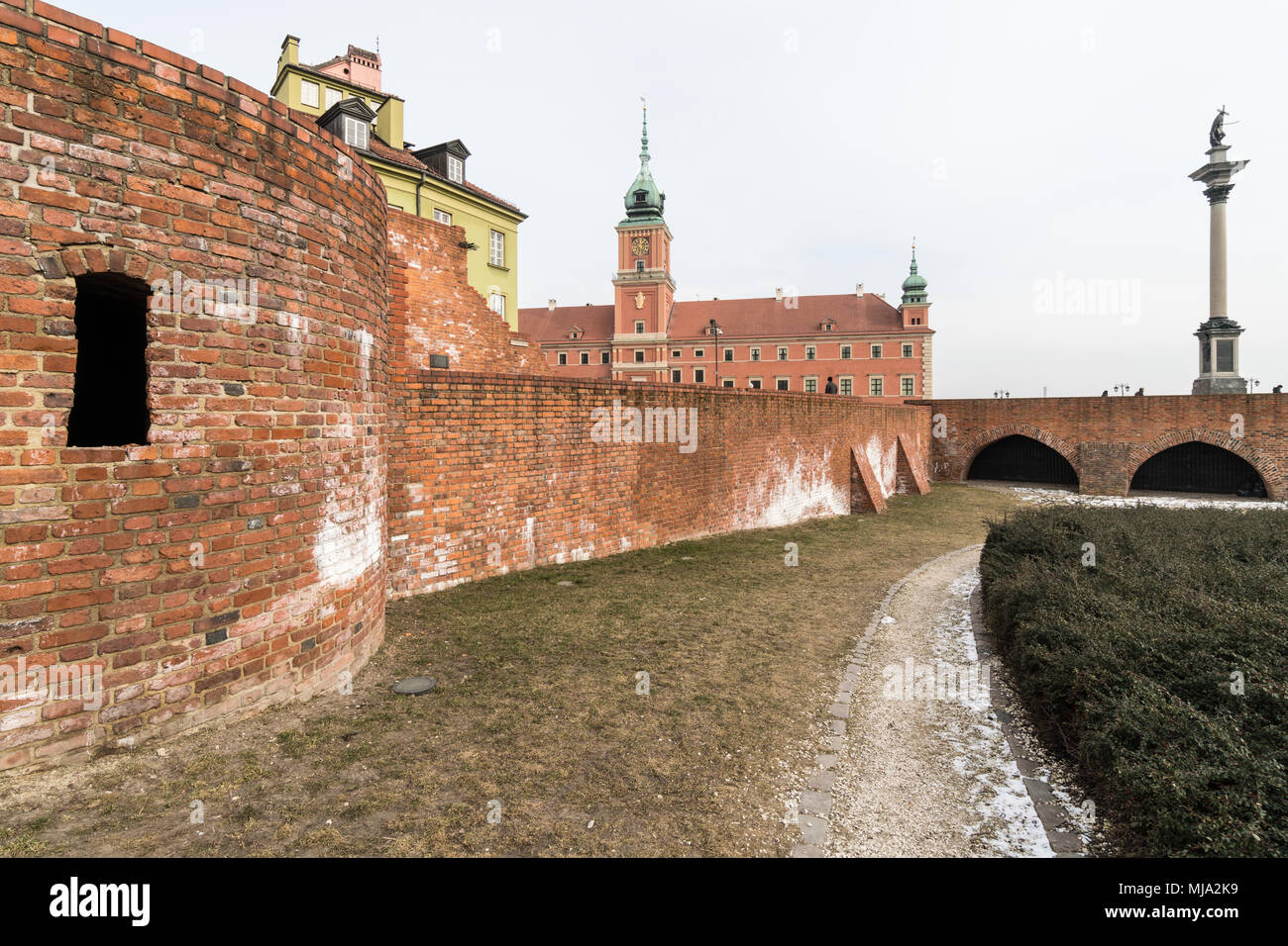 Warsaw medieval wall hi-res stock photography and images - Alamy