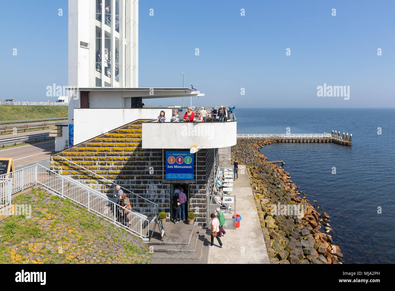 Wieringen, The Netherlands - April 20, 2018: Tourists visiting the ...