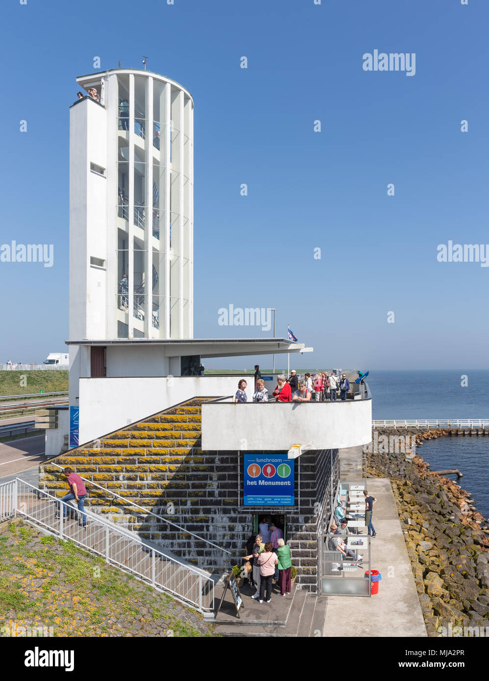 Wieringen, The Netherlands - April 20, 2018: Tourists visiting the ...