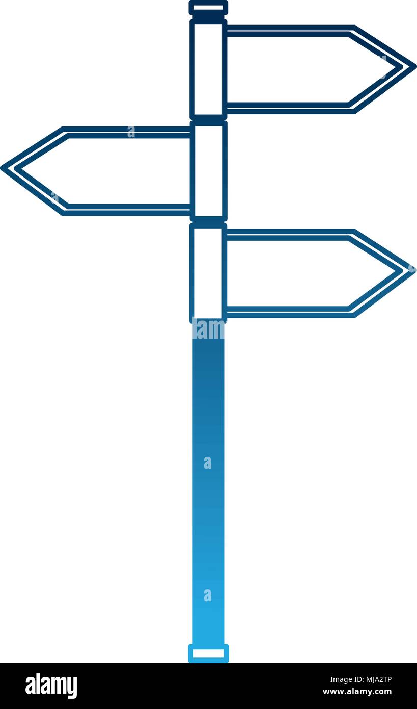 stick with arrows sign vector illustration design Stock Vector Image ...