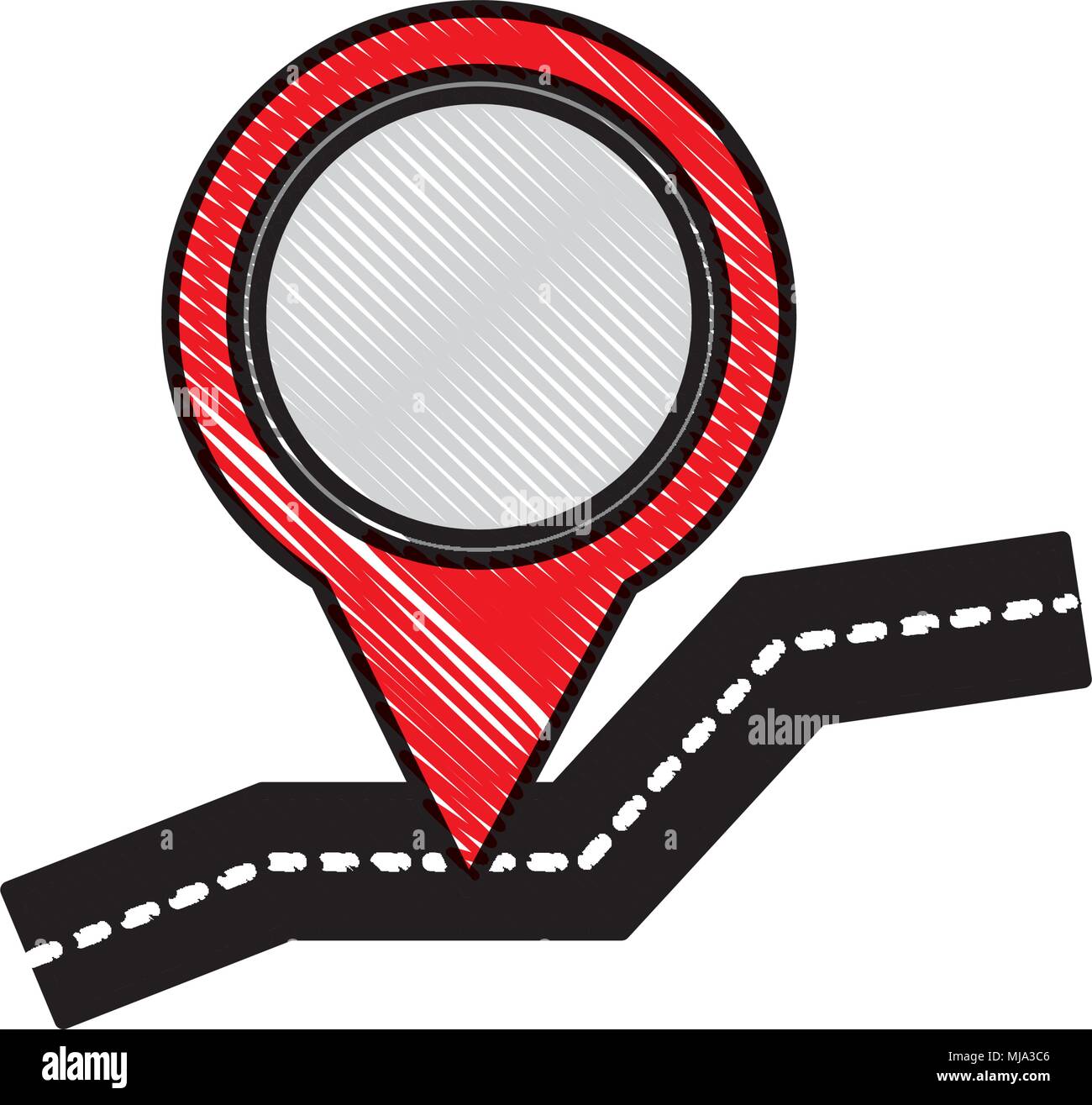 gps navigation street pointer map image vector illustration Stock ...