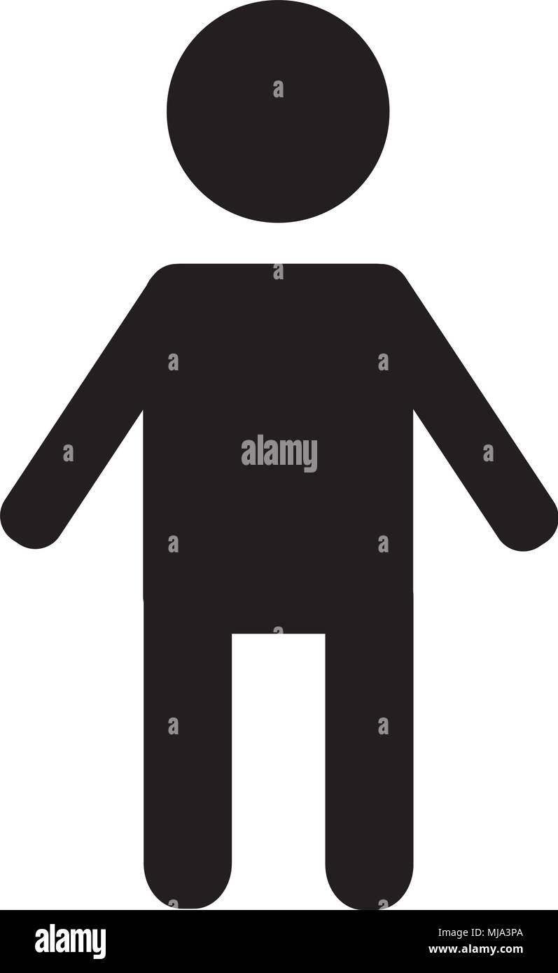 figure male character pictogram design vector illustration Stock Vector ...