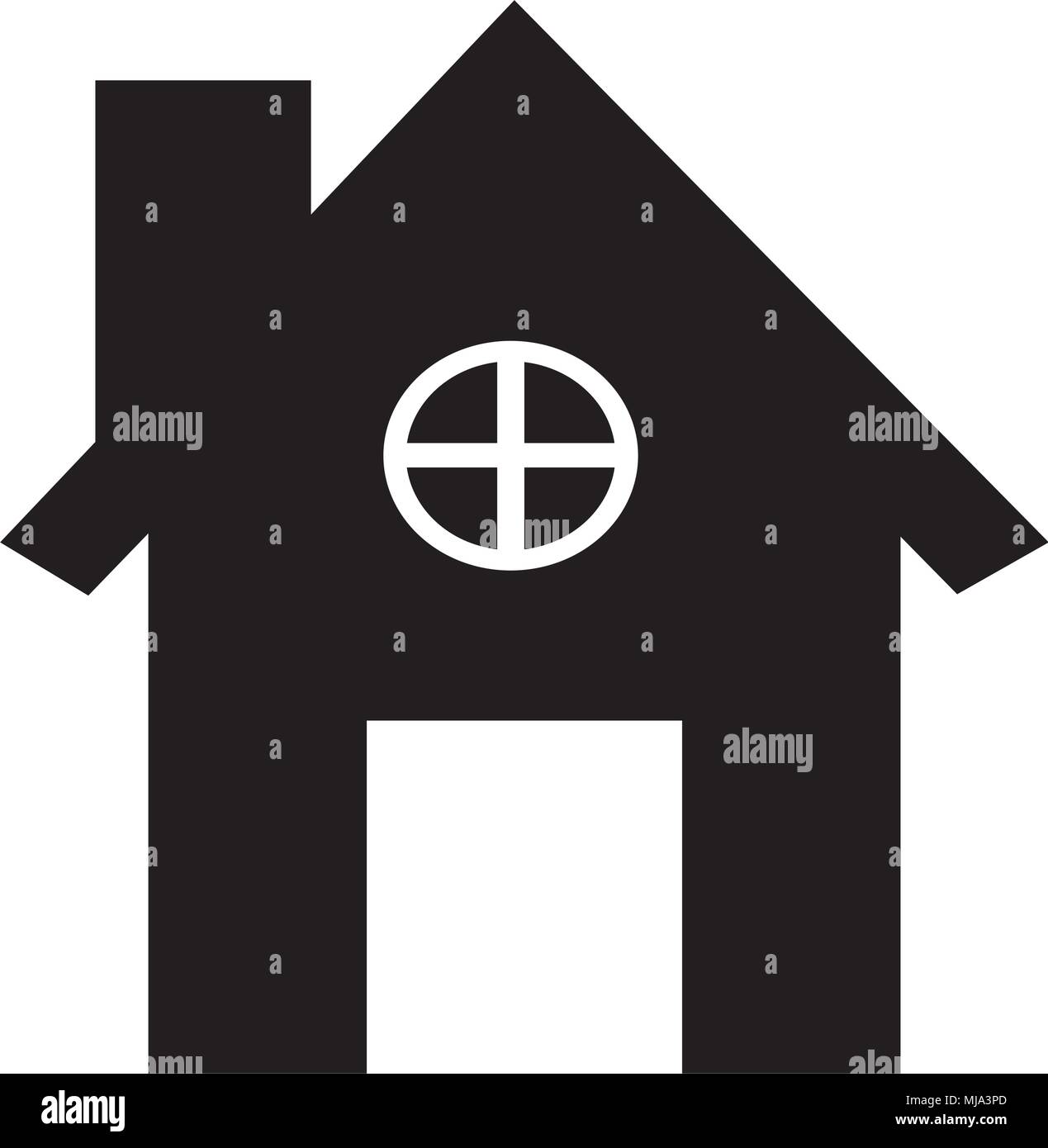 house real estate pictogram design vector illustration Stock Vector ...